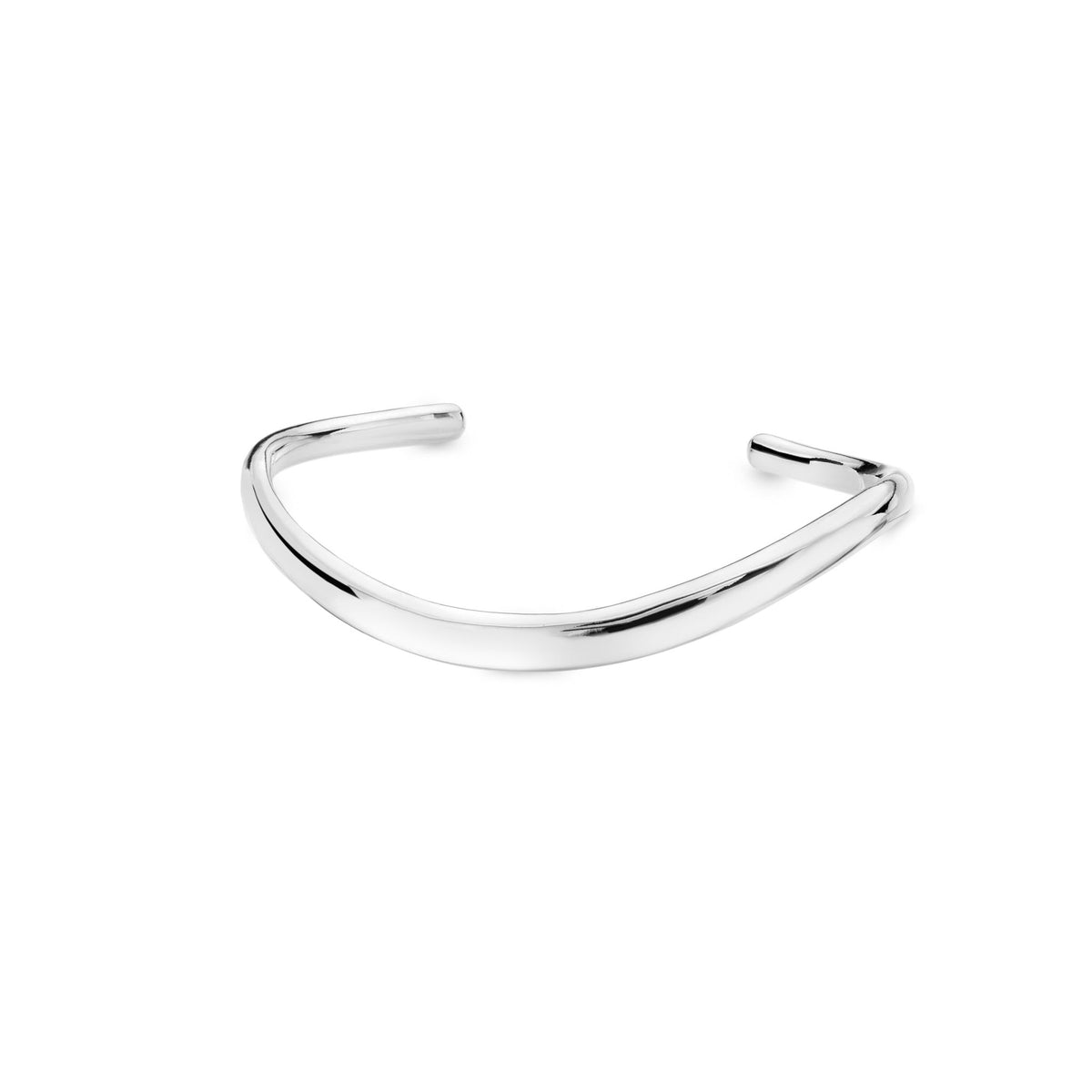 Silver Wavy Cuff Bangle