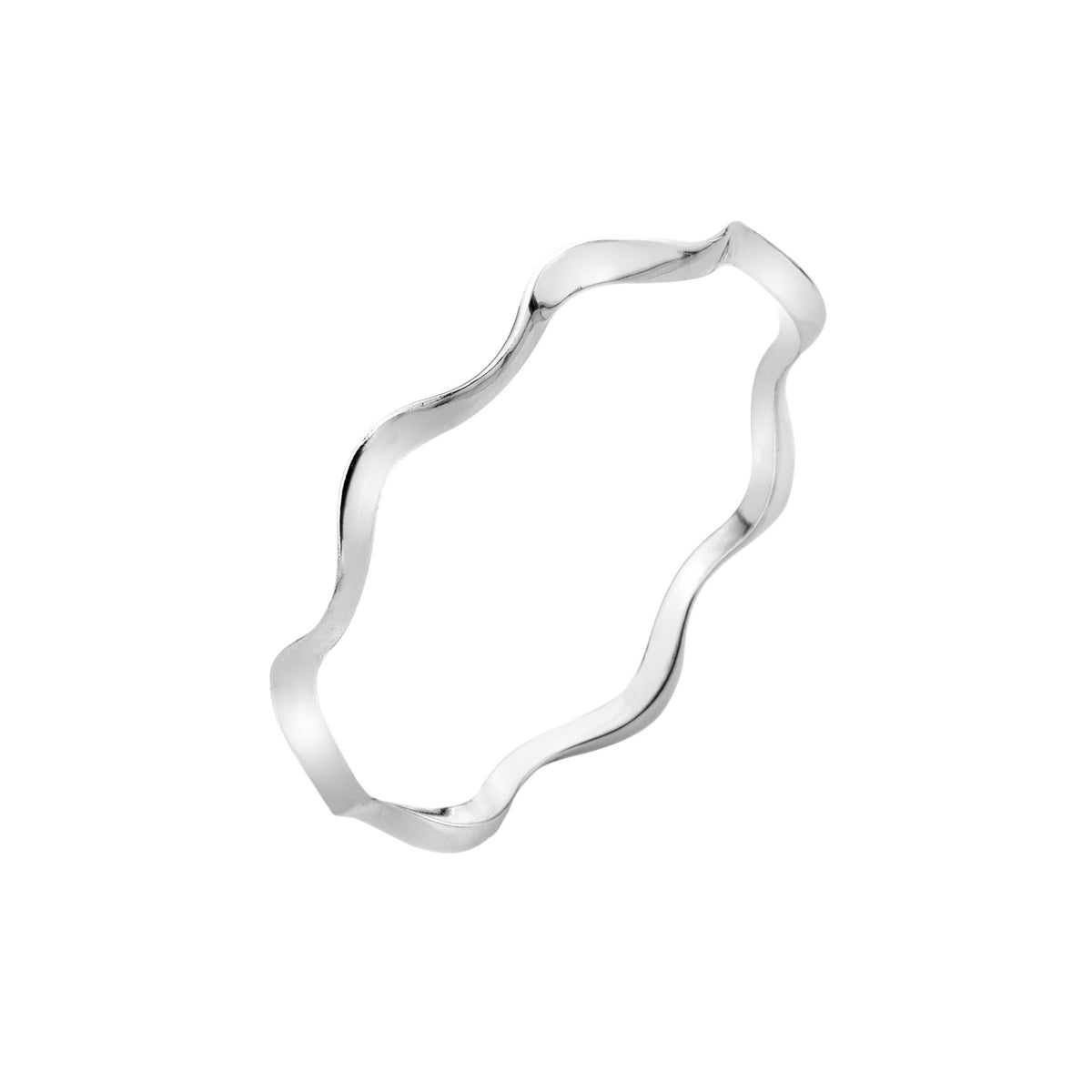 Silver Wavy Bangle