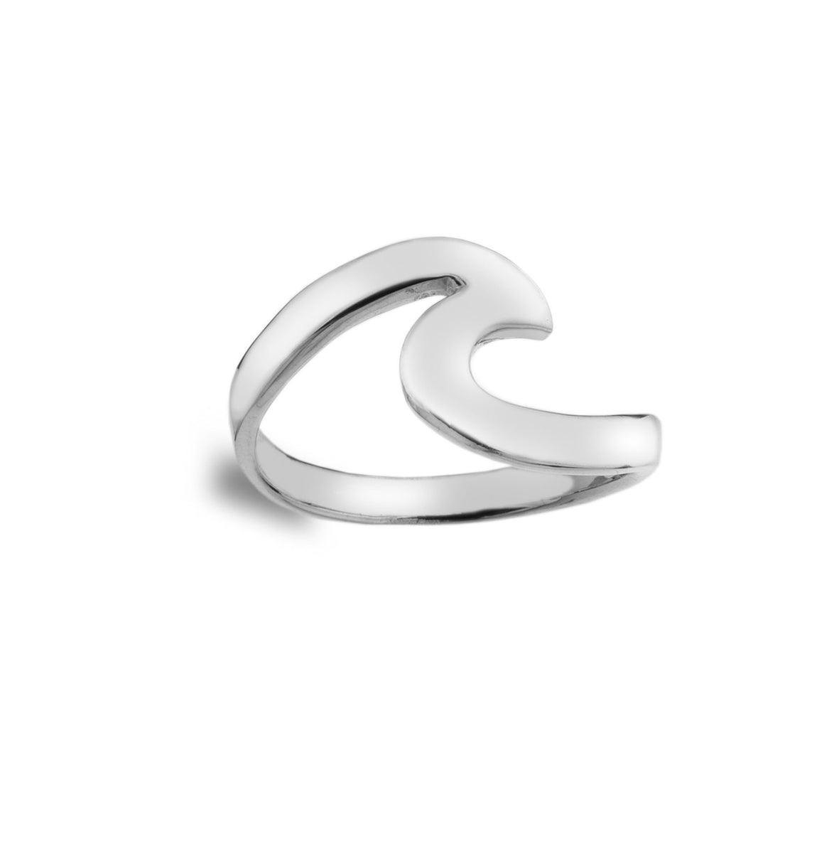 Silver Surf Wave Ring