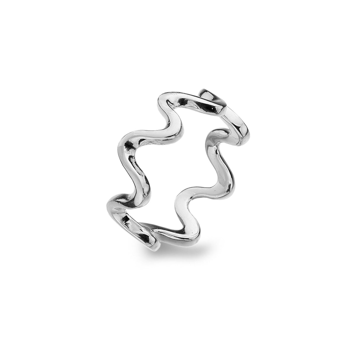 Wave Ripple Ring - Sterling Silver